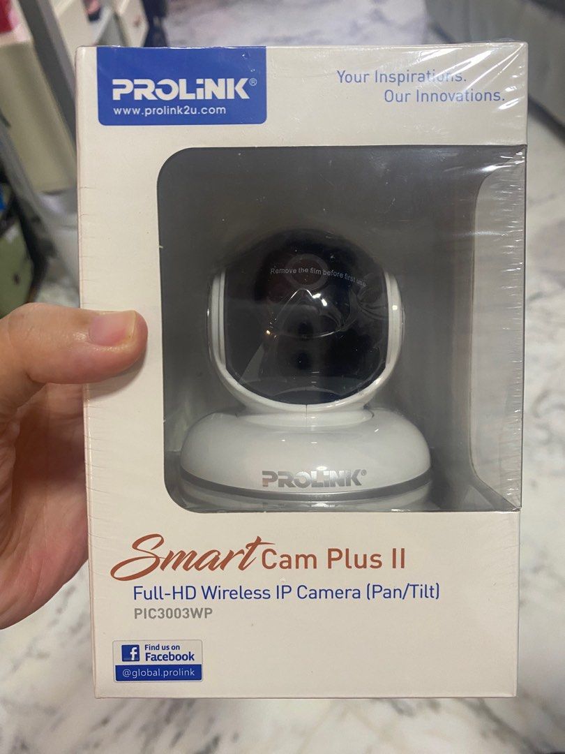 Prolink Smartcam Plus II Full-HD Wireless IP Camera (Pan/Tilt) PIC3003WP, Furniture & Home ...