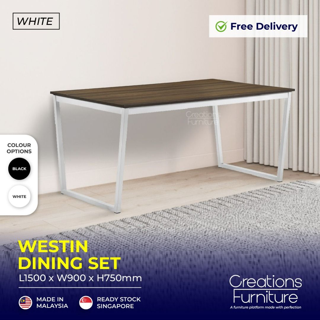 PROMOTION! WESTIN MODERN COFFEE TABLE 120CM, Furniture & Home Living ...
