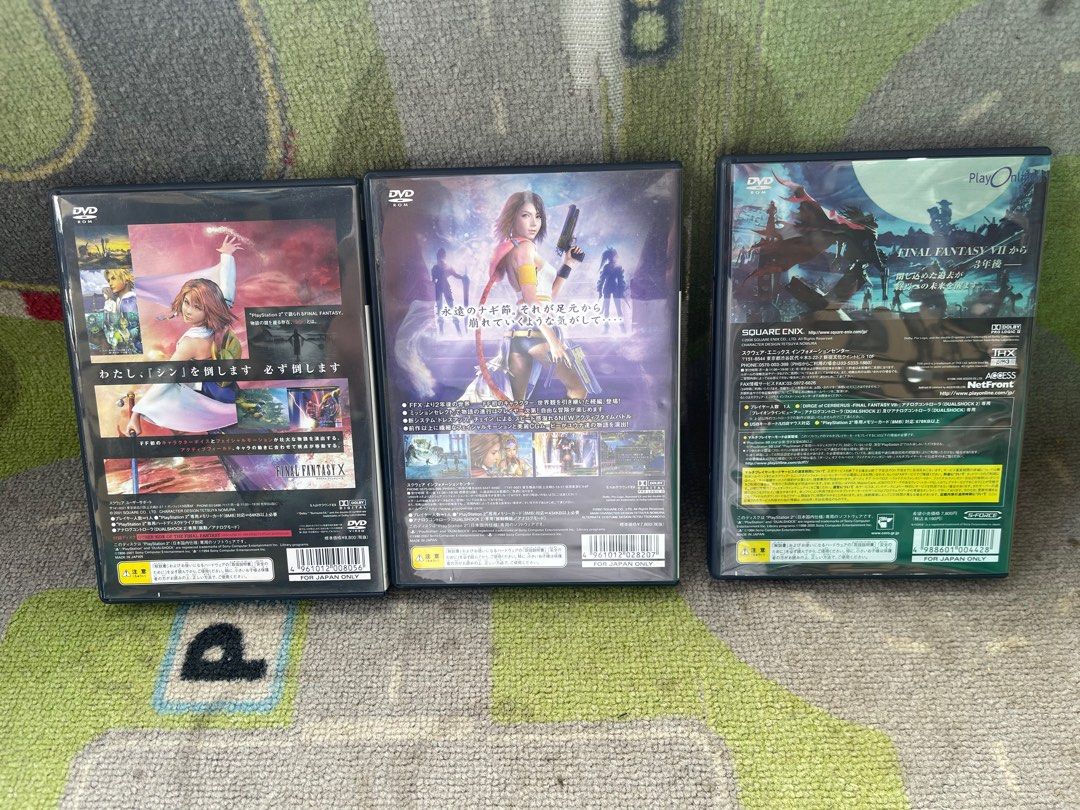 PS2 Final Fantasy X, X-2, VII dirge of cerebrus all good as bnew NTSC-J ...