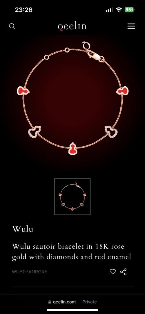 Qeelin Wulu Bracelet, Women's Fashion, Jewelry & Organisers, Bracelets ...