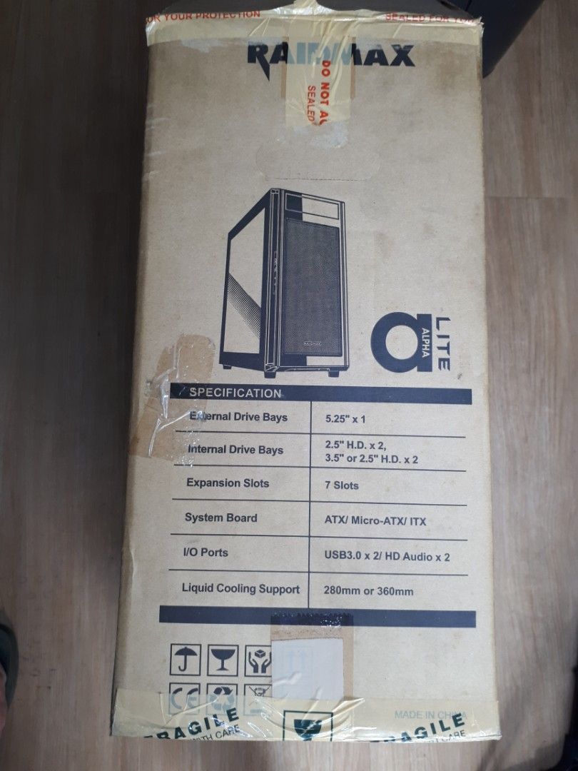 RAIDMAX ALPHA LITE ATX PC CASING, Computers & Tech, Parts & Accessories ...
