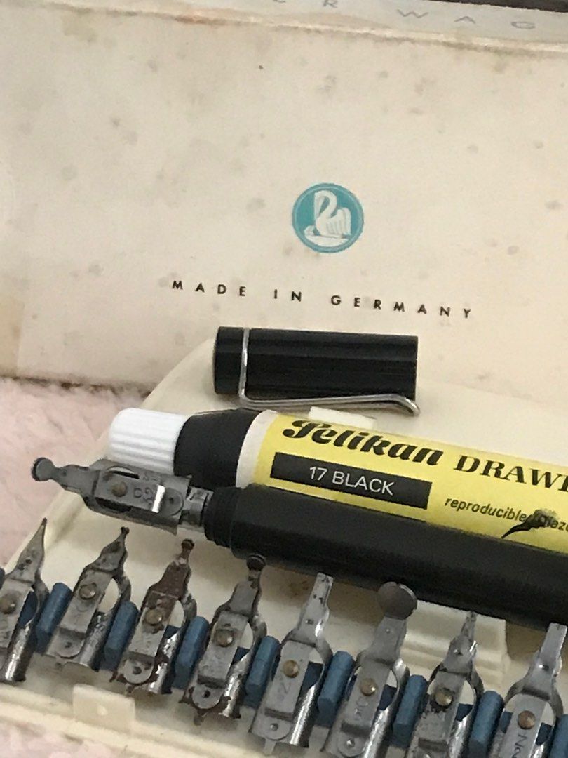 Rare Pelikan Graphos Gunter Wagner Caligraphy Set KII/12- Made in ...