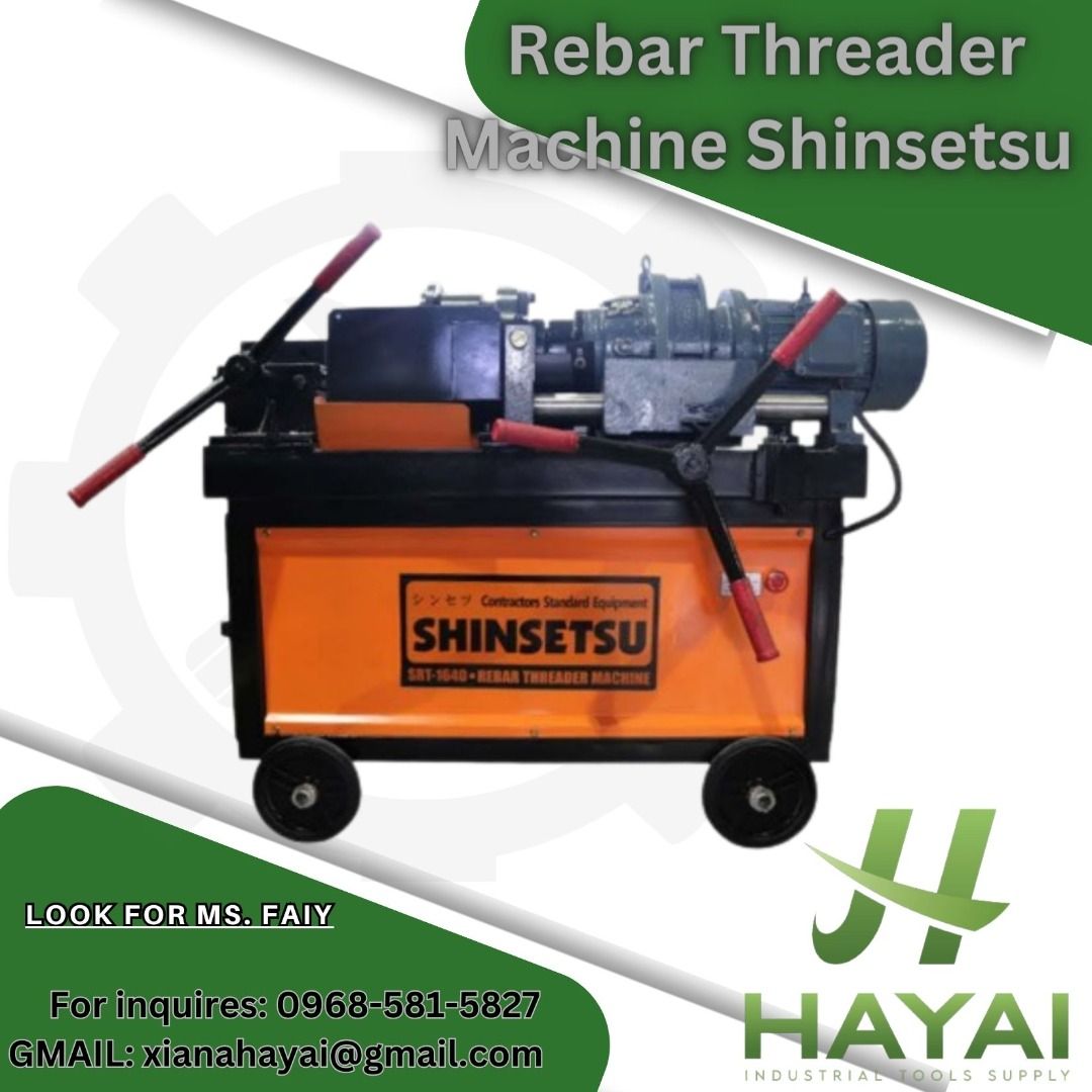 Rebar Threader Machine Shinsetsu, Commercial & Industrial, Construction ...