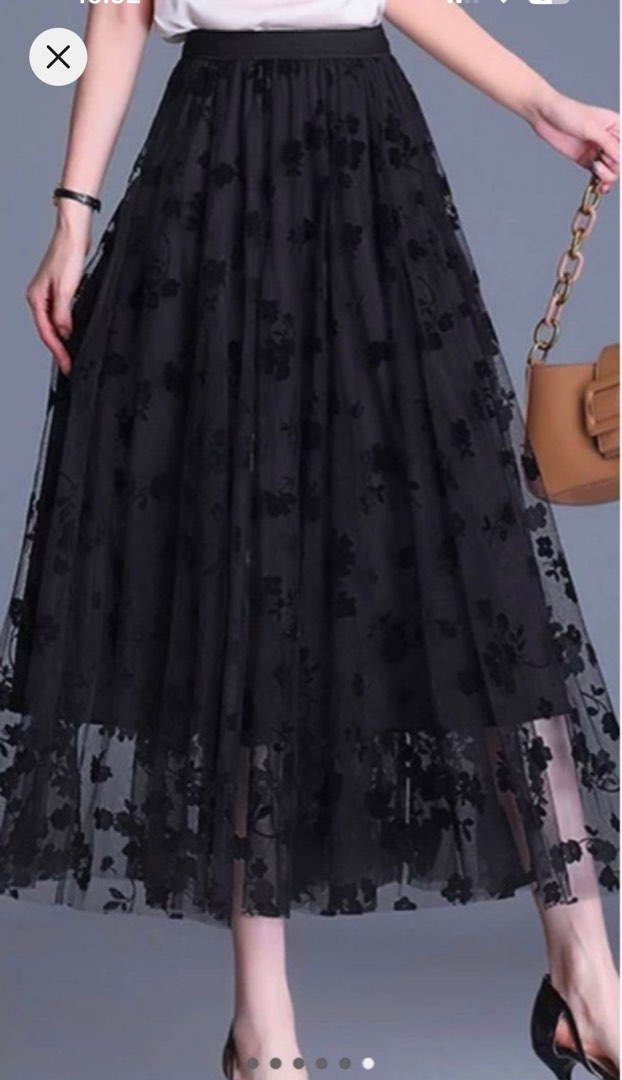 Rok Brokat Motif Bunga Bahan Velvet Timbul Cantik,New harga Nett ...