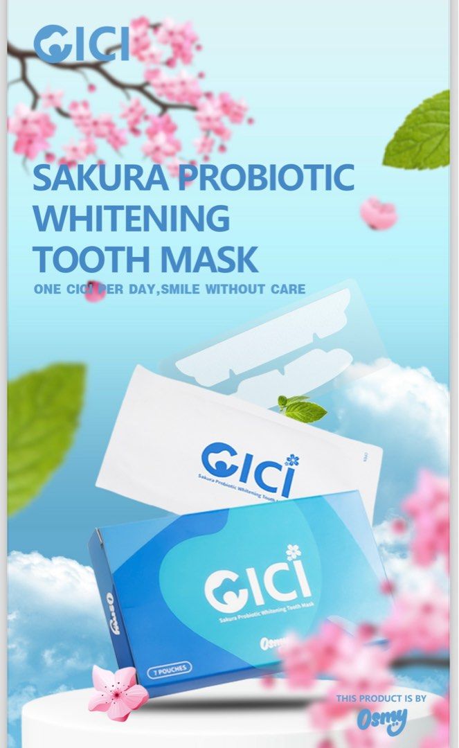 Sakura Probiotic Whitening Tooth Mask, Beauty & Personal Care, Oral ...