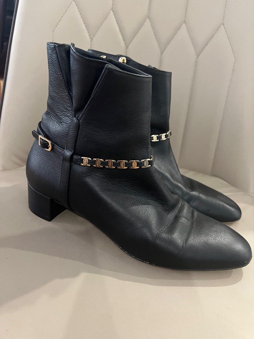 Salvatore ferragmo, Women's Fashion, Footwear, Boots on Carousell