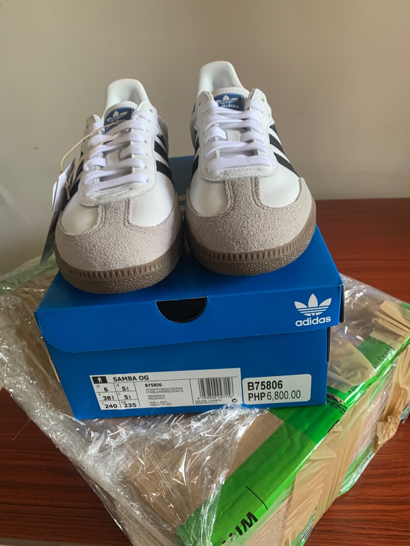 Samba OG white full size run, Women's Fashion, Footwear, Sneakers on ...