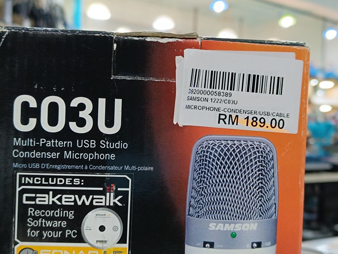 Samson C03 Condenser Microphone, Audio, Microphones on Carousell