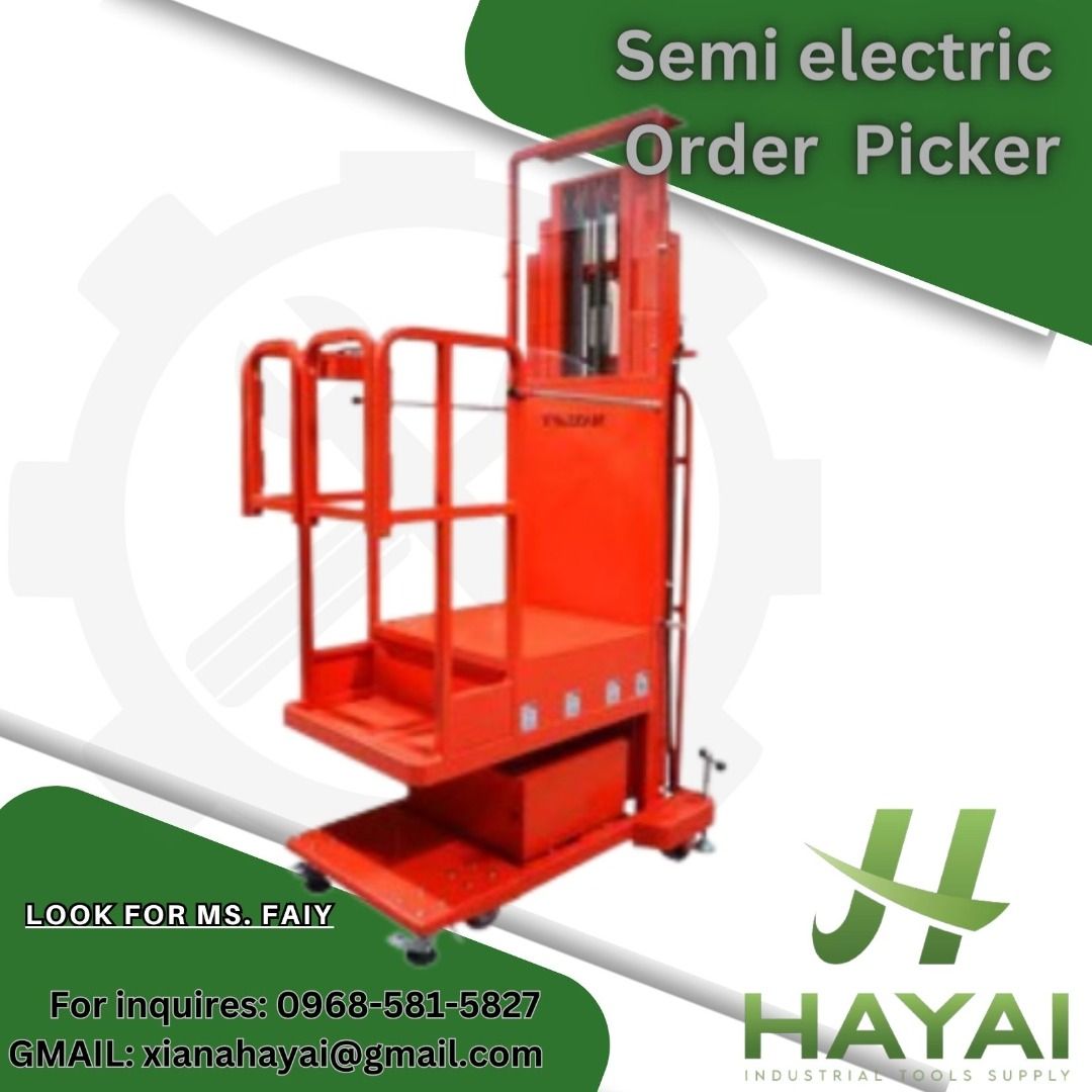 Semi electric Order Picker, Commercial & Industrial, Construction Tools ...