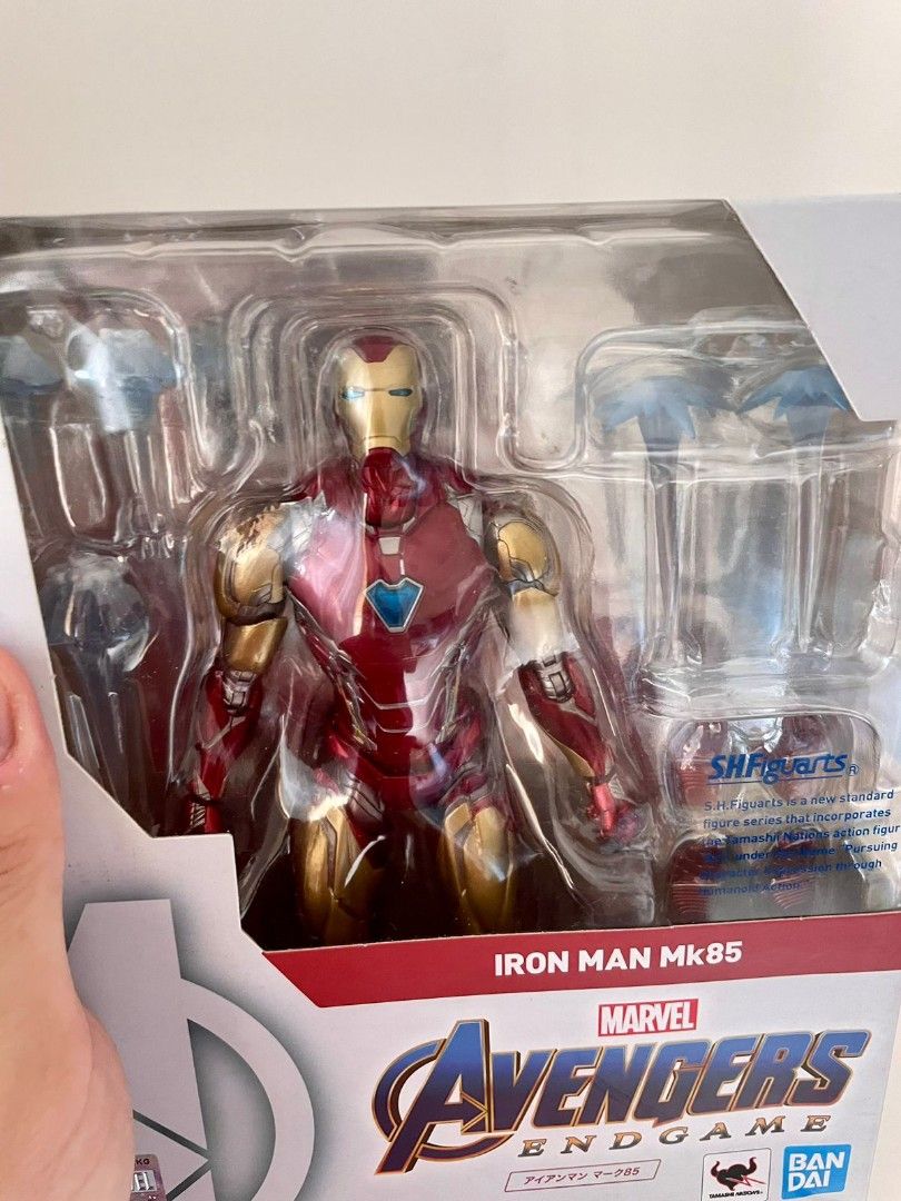 SHF IRON MAN MARK 85 Bandai Action Figure Original Plus Stage, Toys & Collectibles, Mainan di ...