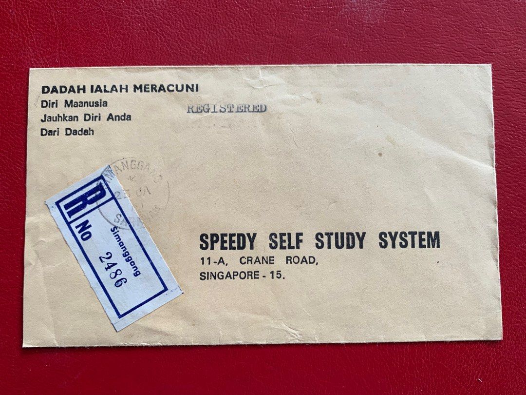 SIMANGGANG Singapore 1979 Cover, Hobbies & Toys, Collectibles ...