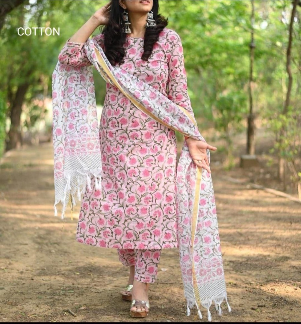 Simple Kurt, Pant and Dupatta Set, Women's Fashion, Dresses & Sets ...