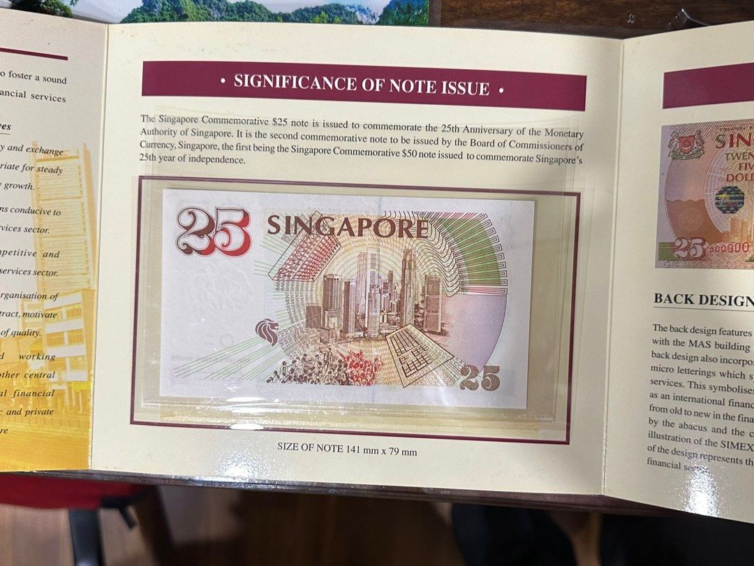 Singapore commemorative $25 note, Hobbies & Toys, Memorabilia ...