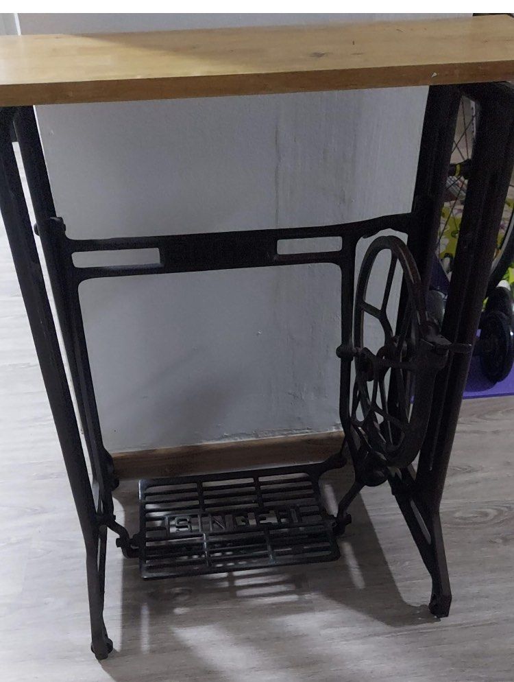 Singer sewing machine stand, Furniture & Home Living, Furniture ...