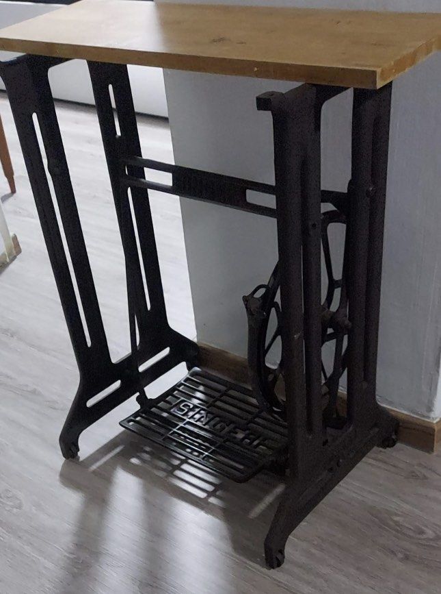 Singer sewing machine stand, Furniture & Home Living, Furniture ...