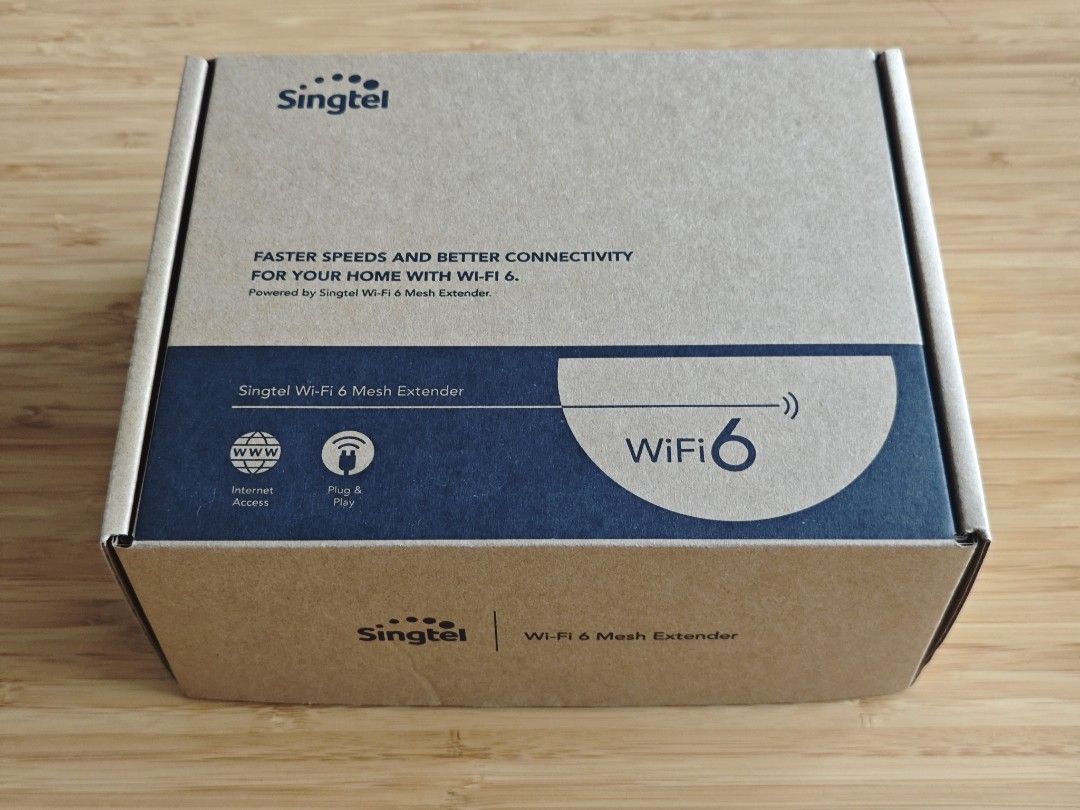 Singtel Wi-Fi 6 Mesh Extender, Computers & Tech, Parts & Accessories ...