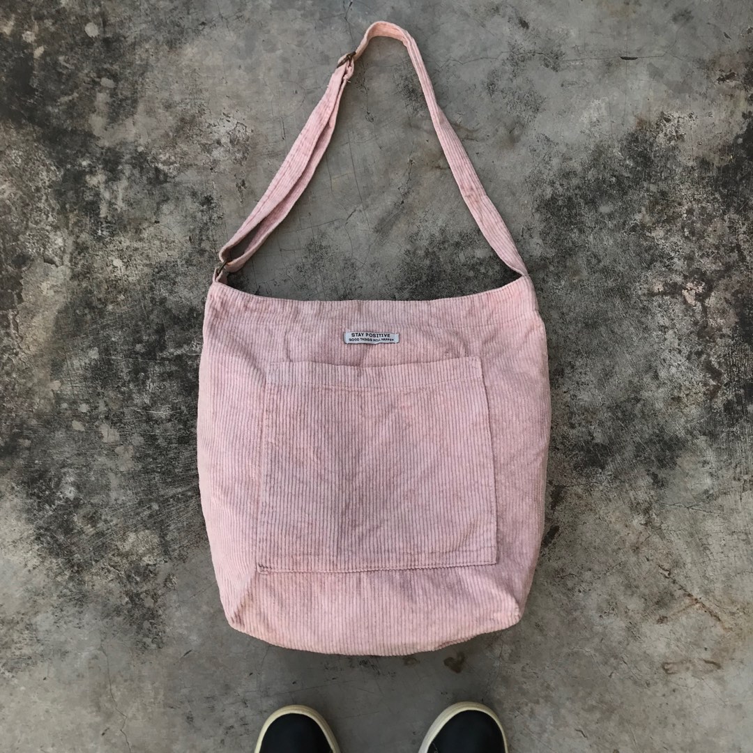 Solderbag Corduroy SHOOPEN Pink Original | tas slempang corduroy second ...