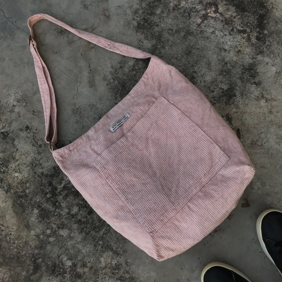 Solderbag Corduroy SHOOPEN Pink Original | tas slempang corduroy second ...