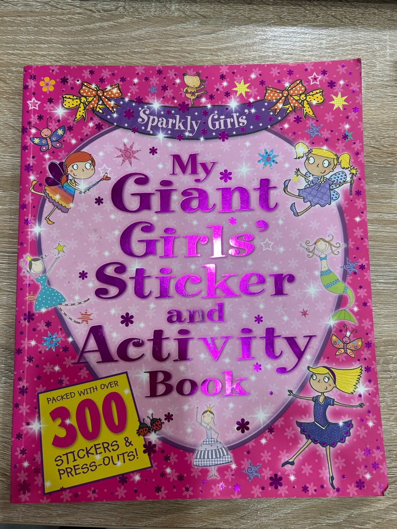 Sparkly Girls My Giant Girls Sticker and Activity Book, Hobbies & Toys ...