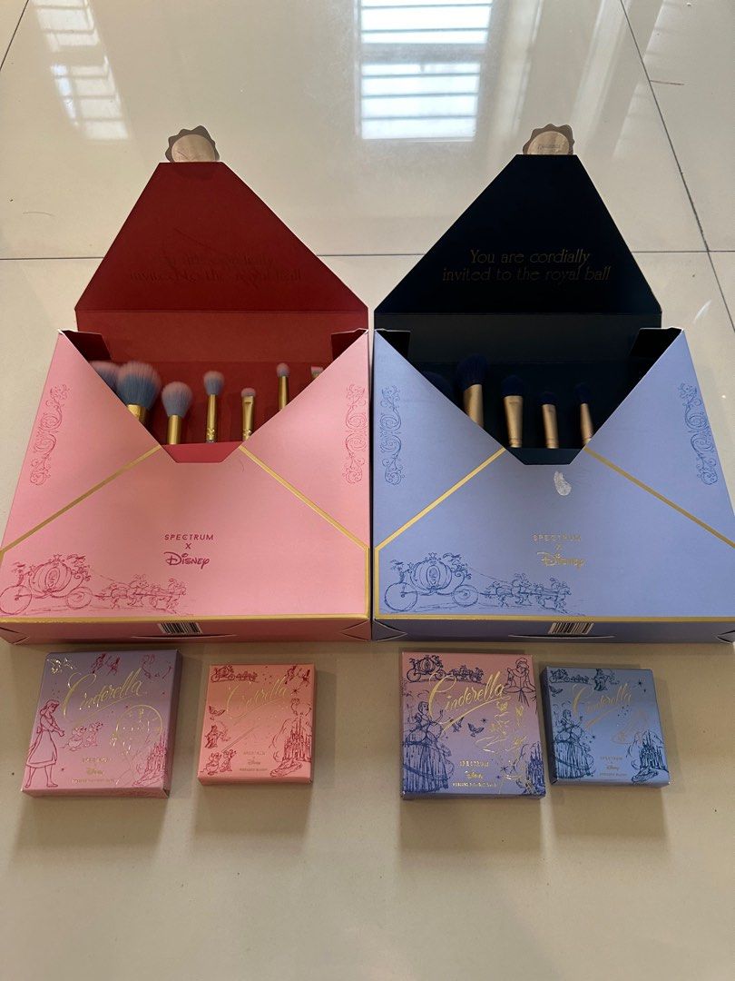 Spectrum x Disney Cinderella Makeup Brush Set, Beauty & Personal Care ...