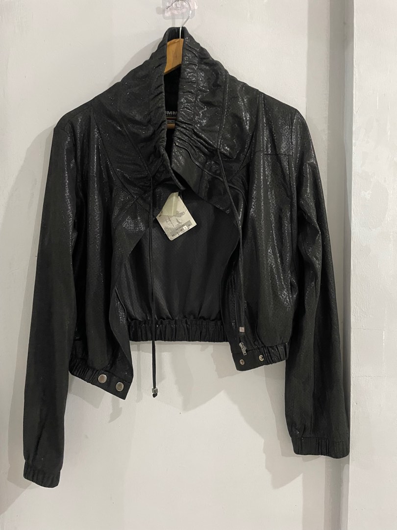 Splash Leather Jacket, Women's Fashion, Coats, Jackets and Outerwear on Carousell