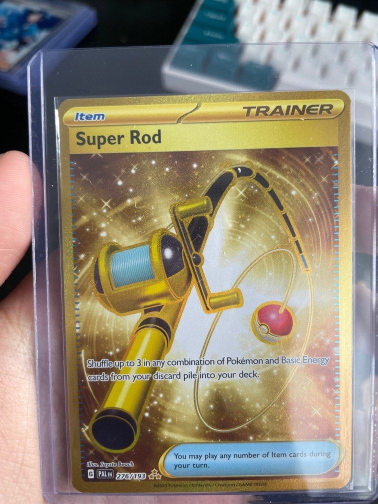 Super Rod Hyper Rare Gold Paldea Evolved, Hobbies & Toys, Toys & Games ...