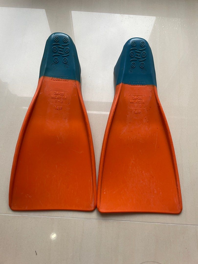 Swimming flippers, Babies & Kids, Babies & Kids Fashion on Carousell