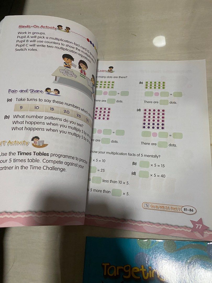 Targeting Mathematics Primary 2A 2B, Hobbies & Toys, Books & Magazines ...