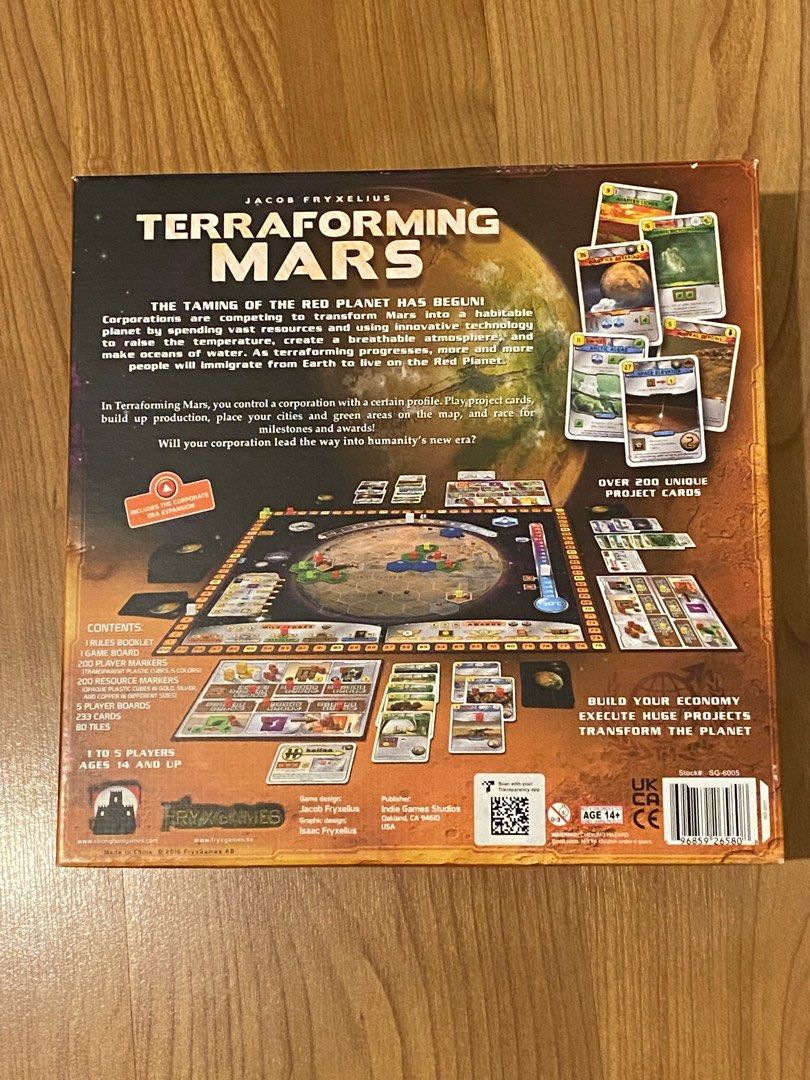 Terraforming Mars, Hobbies & Toys, Toys & Games on Carousell
