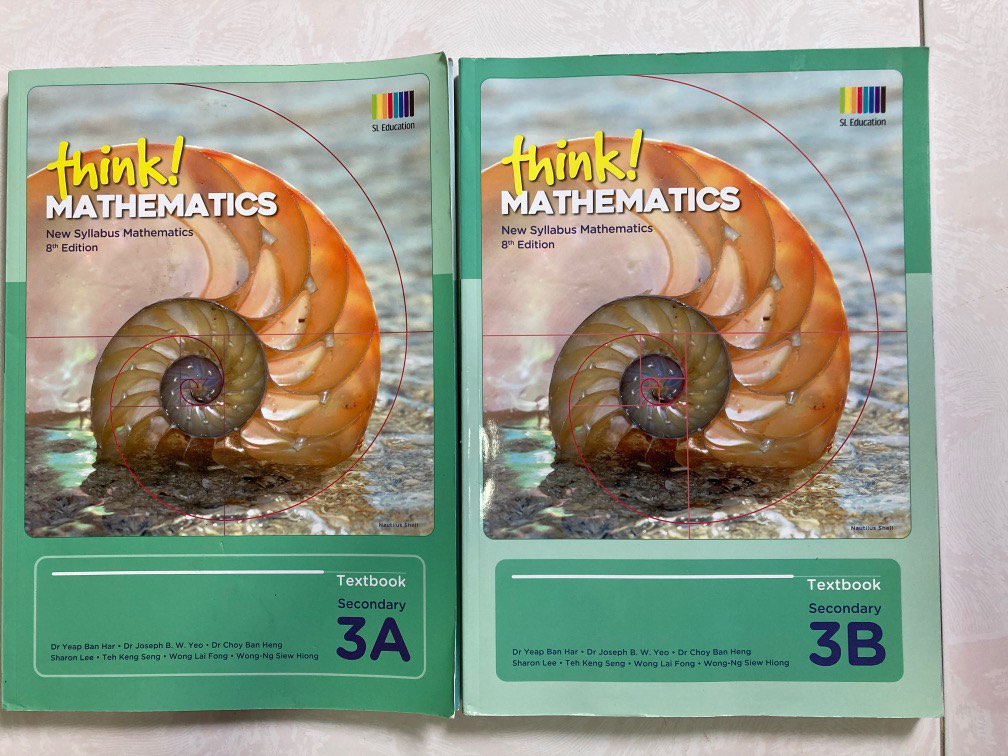 think! Mathematics (8th Edition) Textbook 3A and 3B, Hobbies & Toys ...