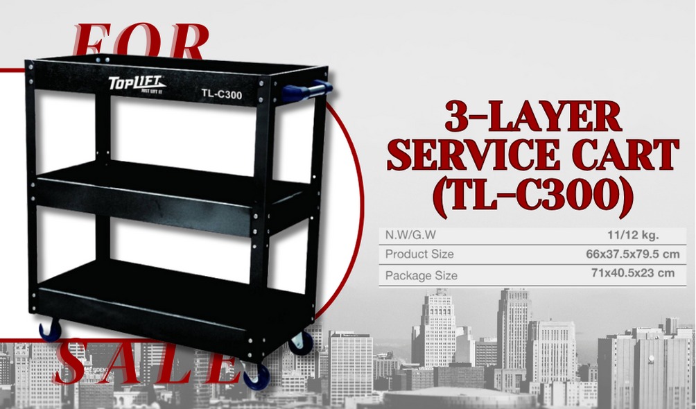 "TOPLIFT" 3-LAYER SERVICE CART (TL-C300), Commercial & Industrial ...