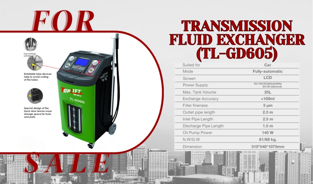 "TOPLIFT" TRANSMISSION FLUID EXCHANGER (TL-GD605), Commercial ...