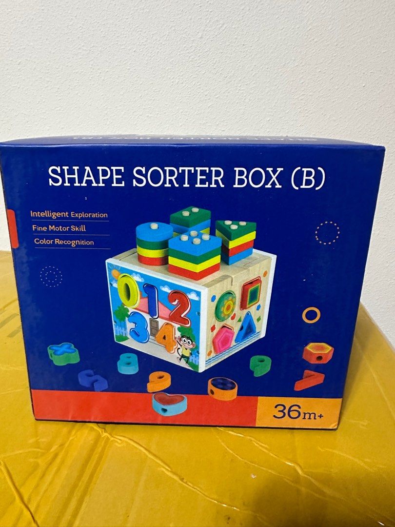[TOY] Wooden Educational Shape Sorting Box (Learning & Development for ...