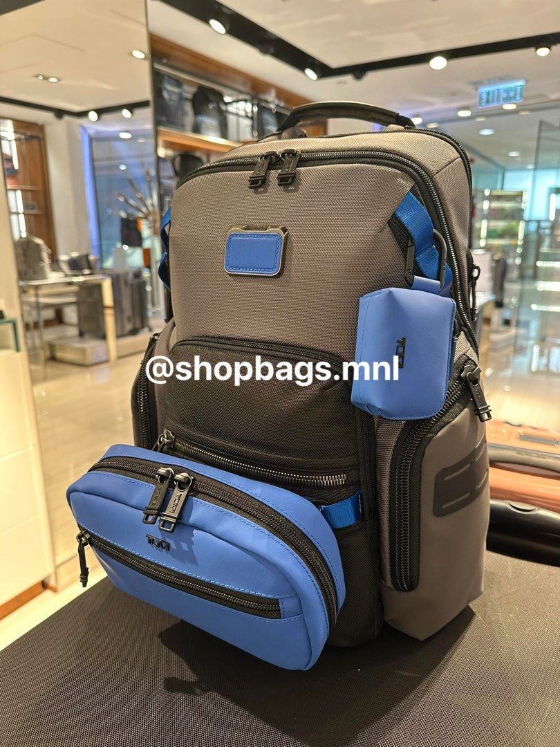 TUMI Navigation Backpack (Grey Blue), Men's Fashion, Bags, Backpacks on ...