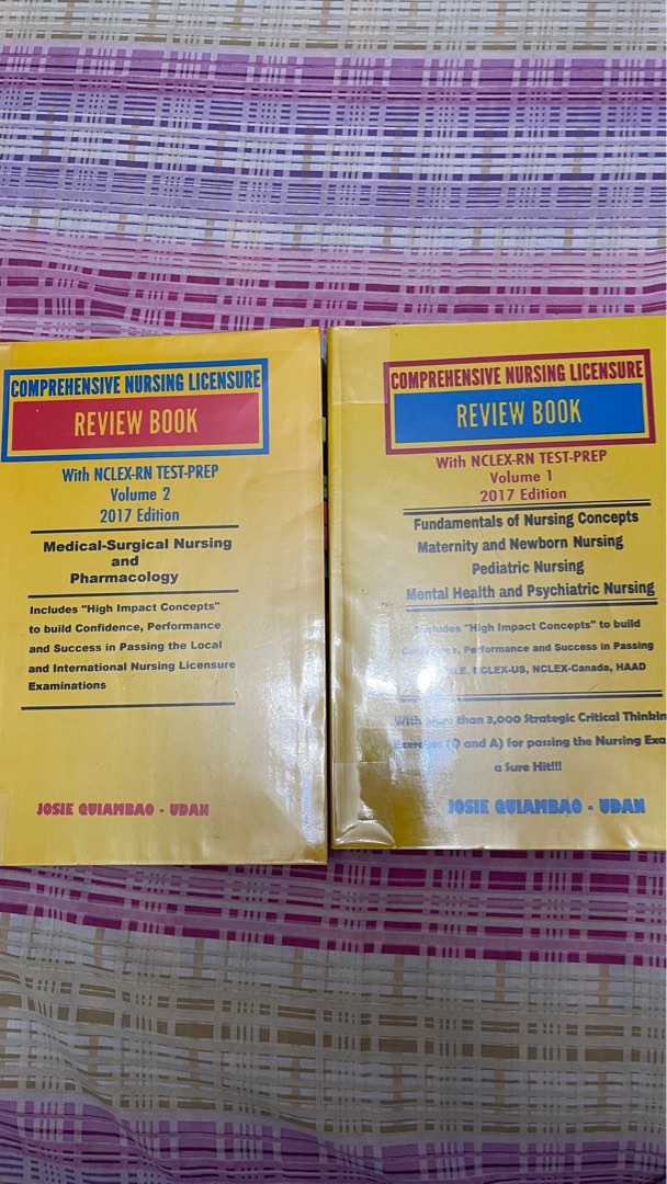 UDAN comprehensive nursing licensure review book, Hobbies & Toys, Books ...