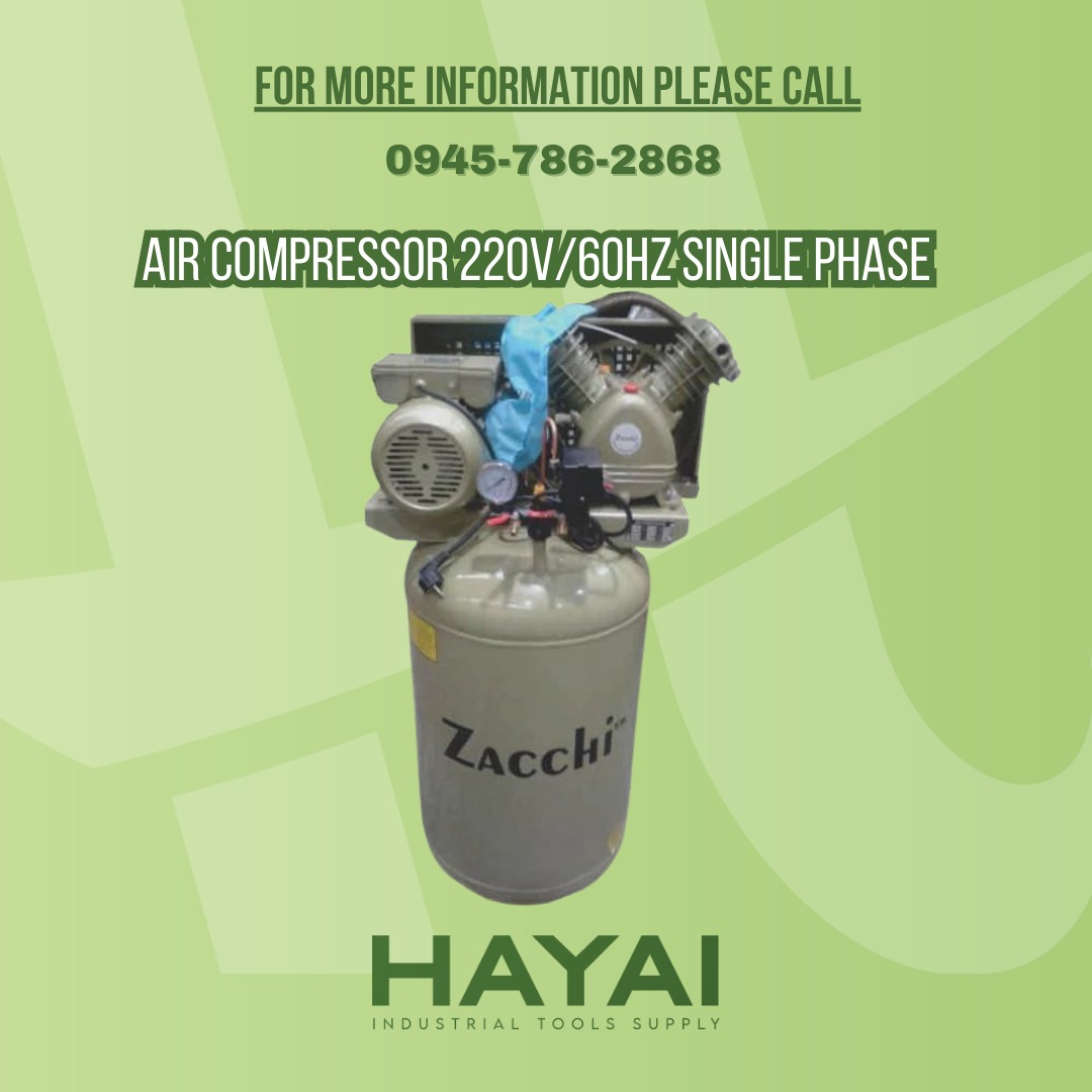 Vertical Type Air Compressor 220V/60Hz Single Phase, Commercial ...