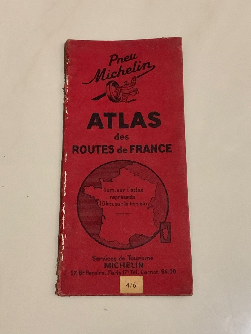 Vintage 50’s Pneu Michelin France Map, Hobbies & Toys, Collectibles ...