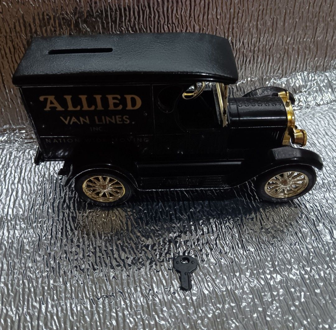 Vintage Ertl 1923 Chevrolet 1/2 Ton Van Allied Van Lines Coin Bank ...