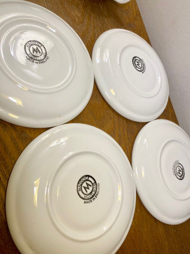 Vintage Old Age Made in England English MADDOCK HOTELWARE VITREOUS ...