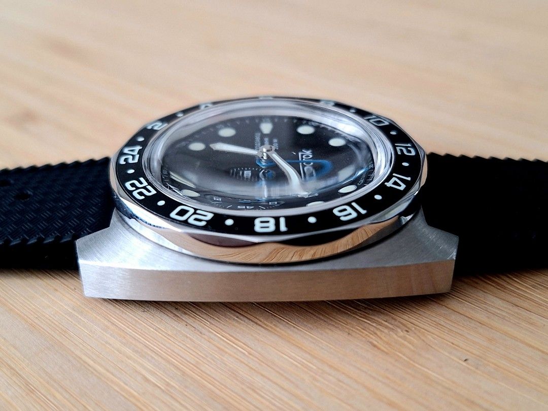 Vostok GMT Amphibia, Automatic Movement, Black dial. 24 Hour Bezel. Sub ...