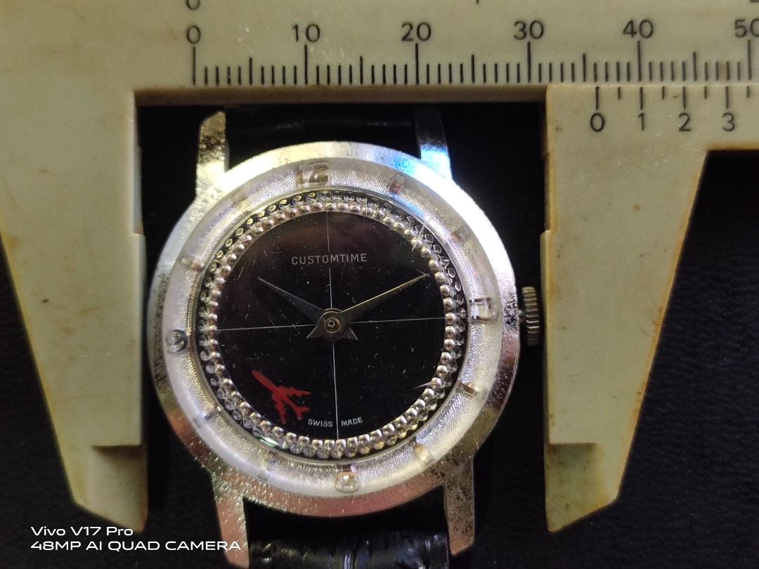 Vtg Customtime Animated Mechanical Hand-Winding Watch, Men's Fashion ...