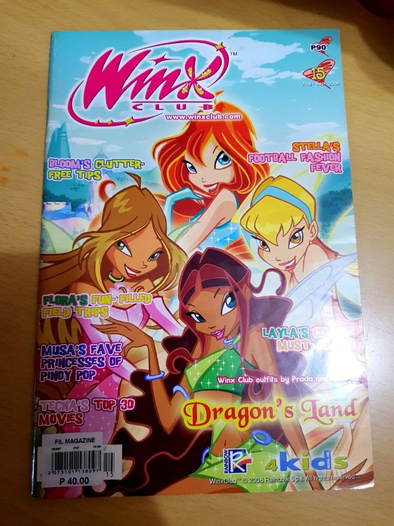 Winx Club Magazine - Issue No. 15 (August - September 2006), Hobbies ...