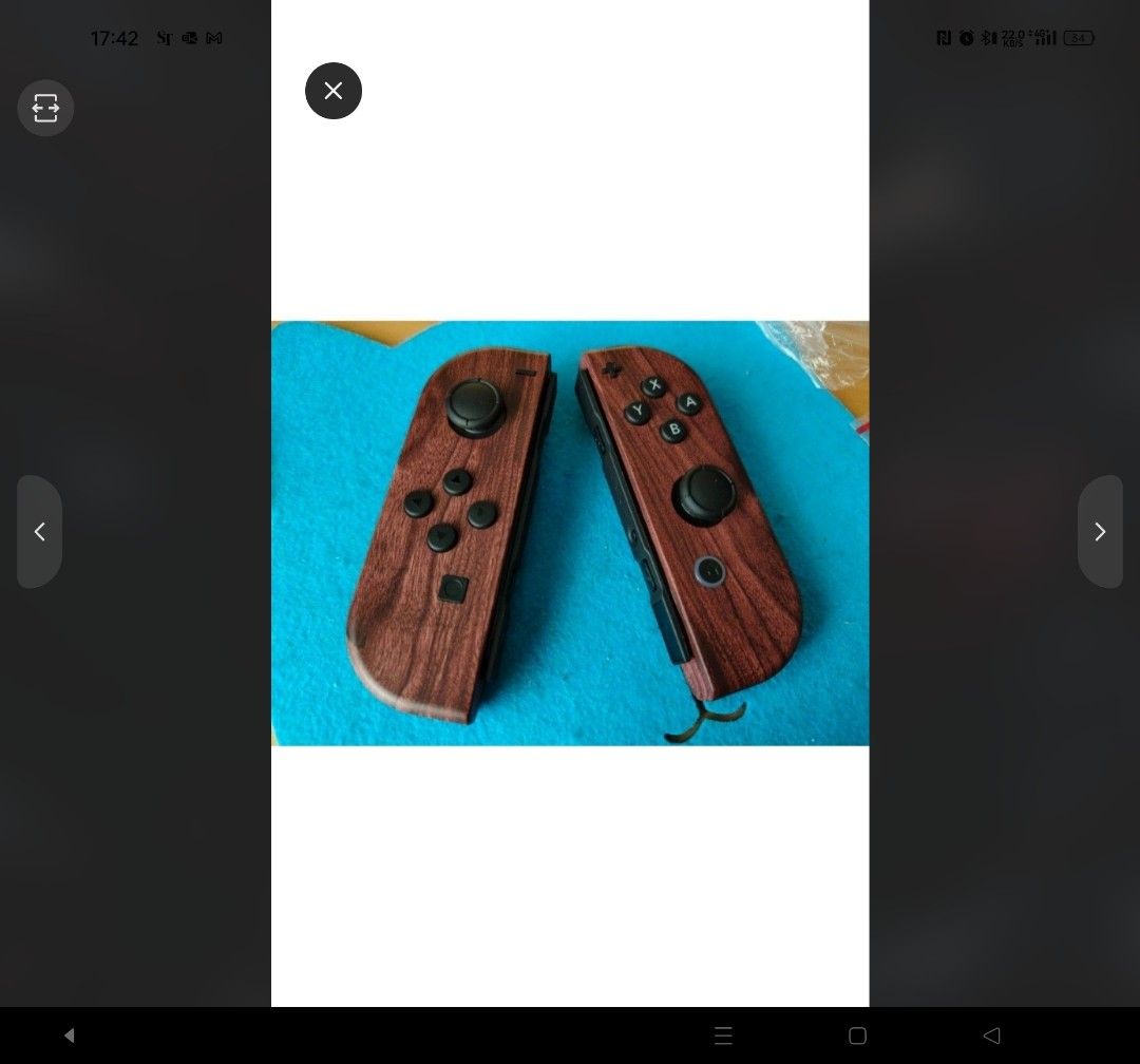 wood texture shell Authentic switch joycon (reshell/custom shell ...