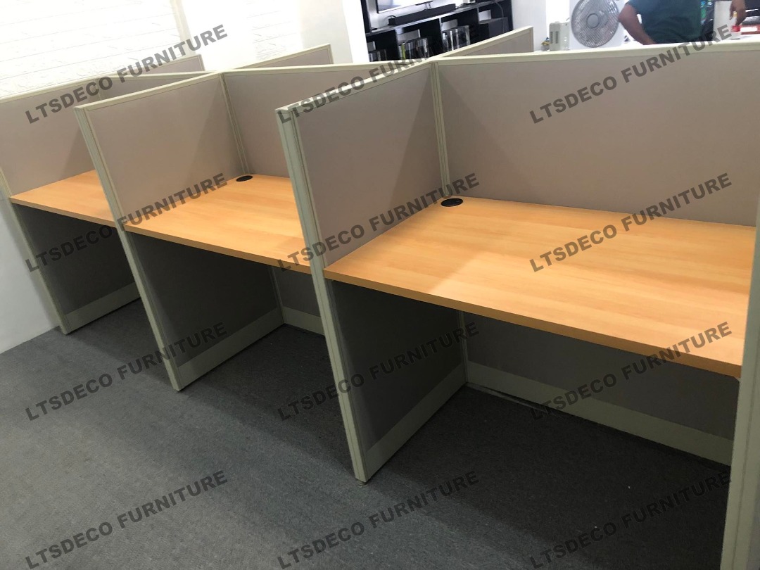 workstation bpo table furniture office partition, Furniture & Home ...