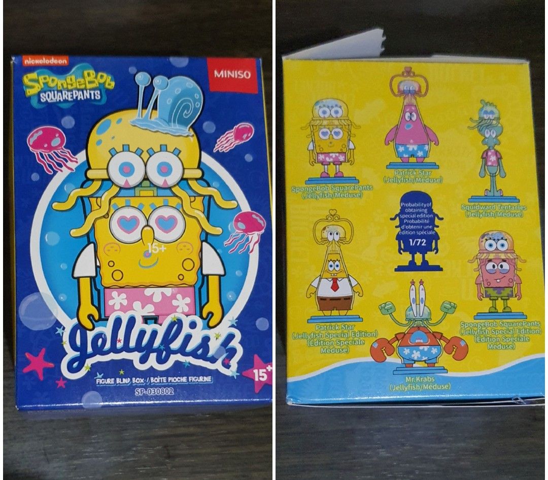 WTT/WTS Miniso Spongebob Jellyfish [ non Popmart ], Hobbies & Toys ...