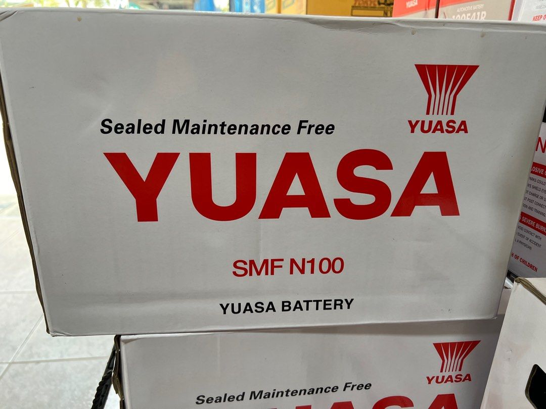 Yuasa SMF N100, 汽車配件, 電子配件 - Carousell