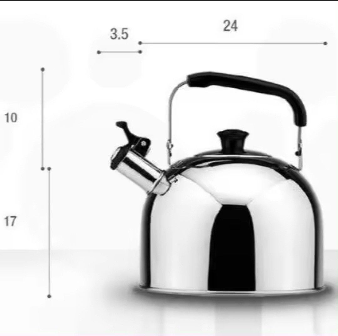 6L Zebra Whistle Kettle Stainless Steel, TV & Home Appliances, Kitchen ...