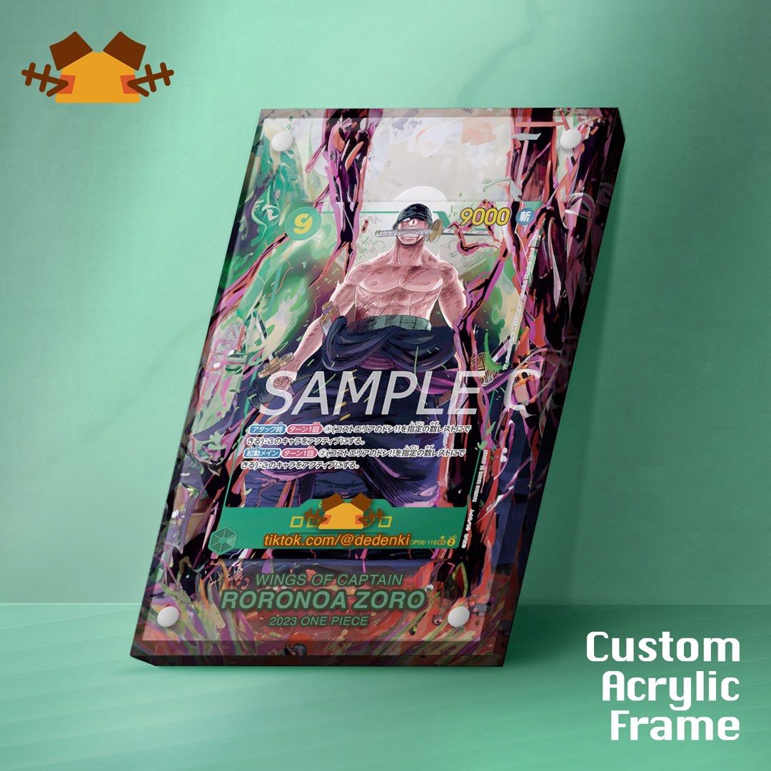 Zoro PSEC OP06 Custom Card Frame, Hobbies & Toys, Toys & Games on Carousell