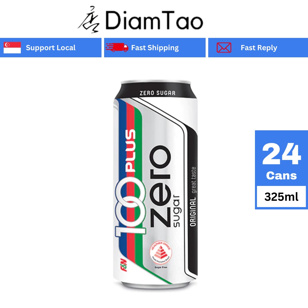 100 Plus Zero 325ml x 24 Cans, Food & Drinks, Beverages on Carousell