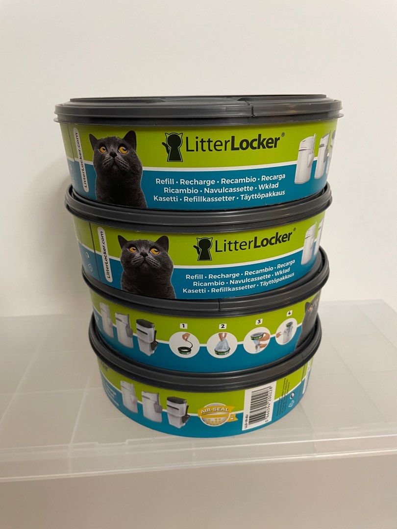 4個 Litter Locker 鎖便桶專用垃圾袋 / 除臭/貓砂不用掉廁所, 寵物用品, 寵物家品及其他 - Carousell